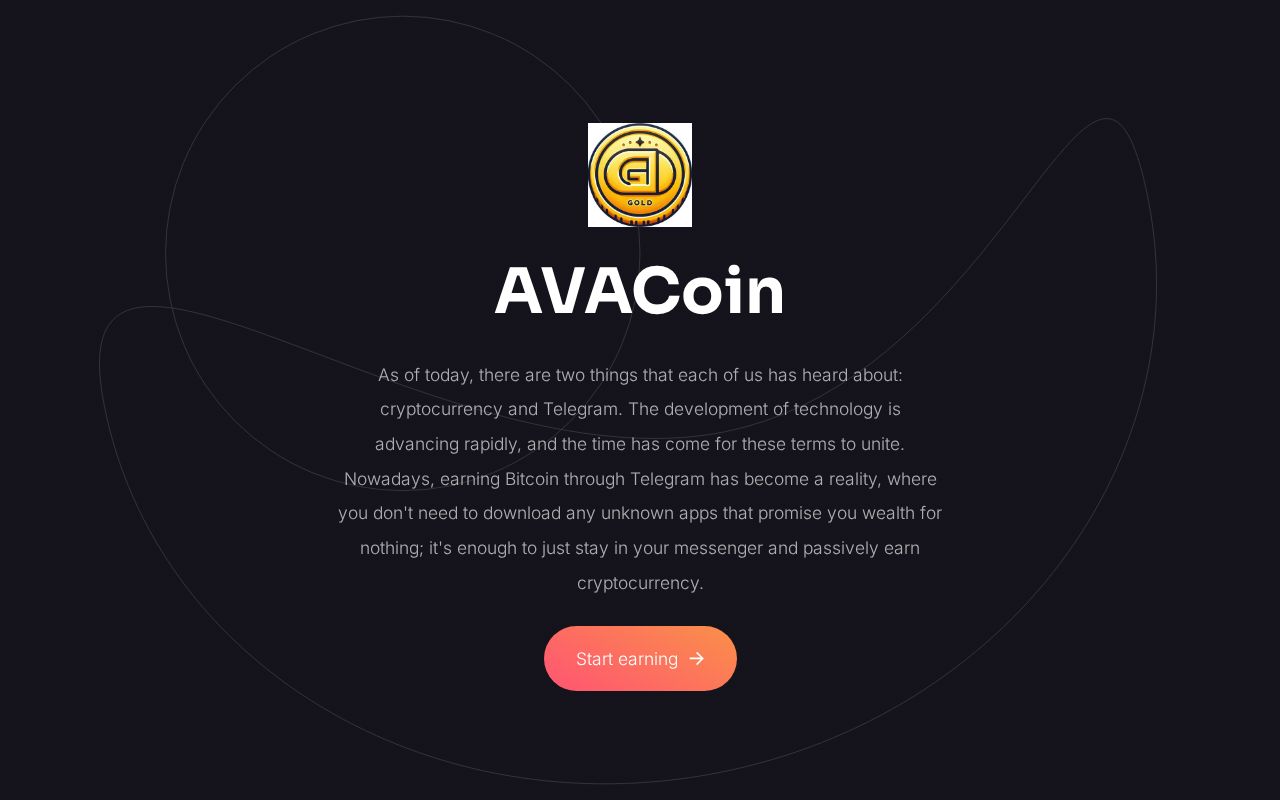 AVACoin (AVAGOLDCoin) - earning Bitcoin on Telegram without investments ...